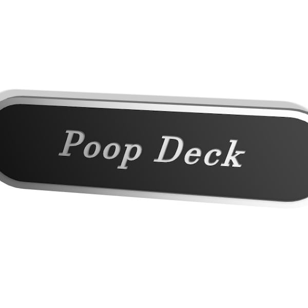 Poop Deck Sign - Etsy