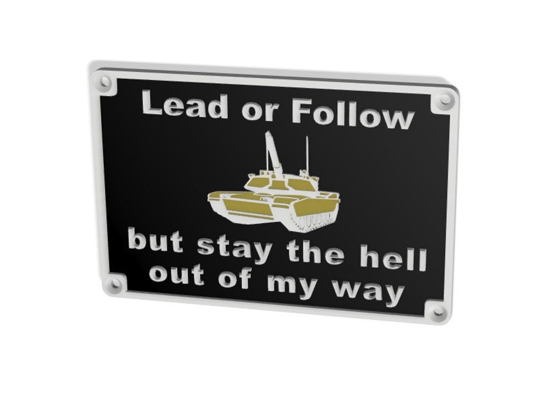 DIY STL File for 3D Printing - Office Fun Plaque With Raised Letters ...