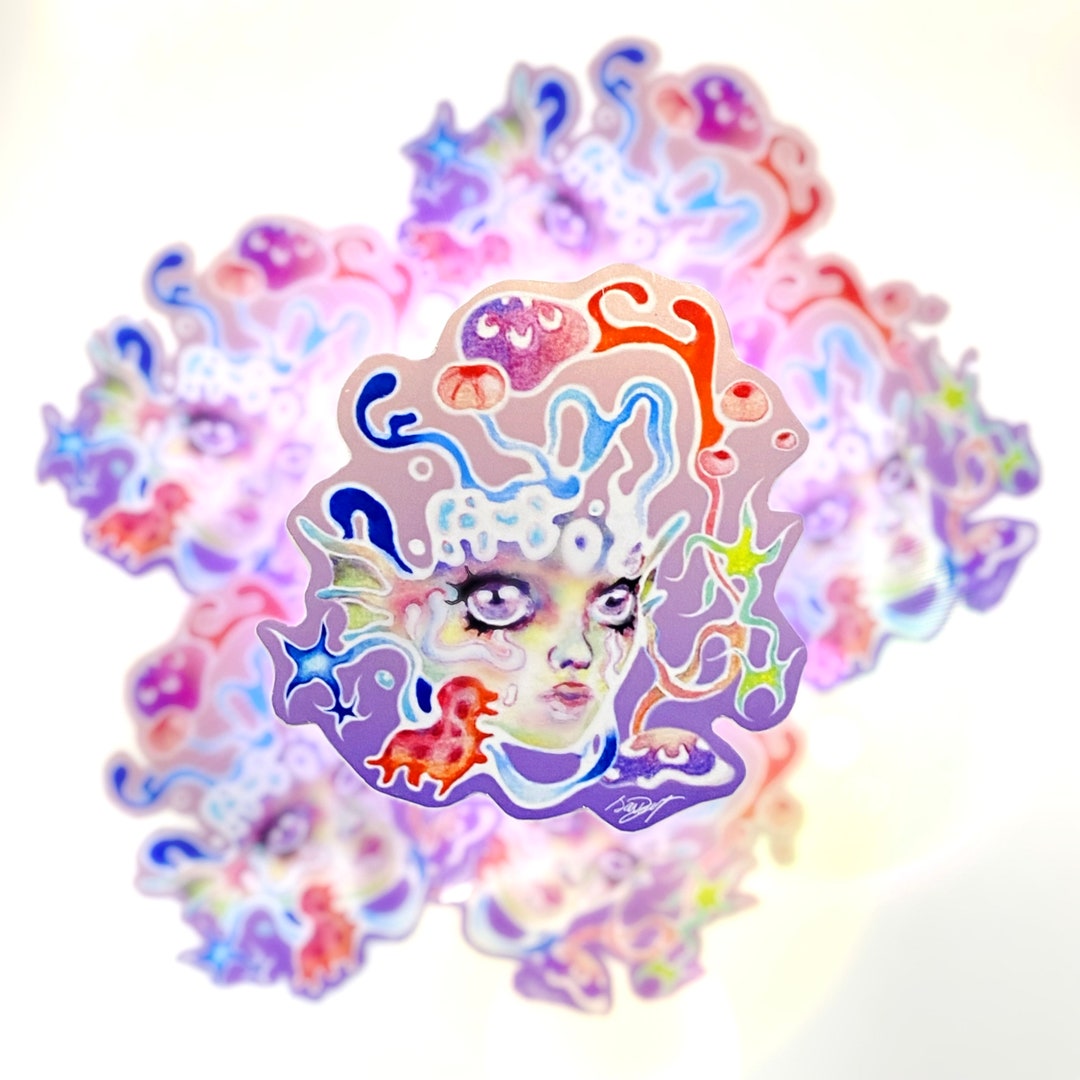 Coral Siren Sticker - Etsy