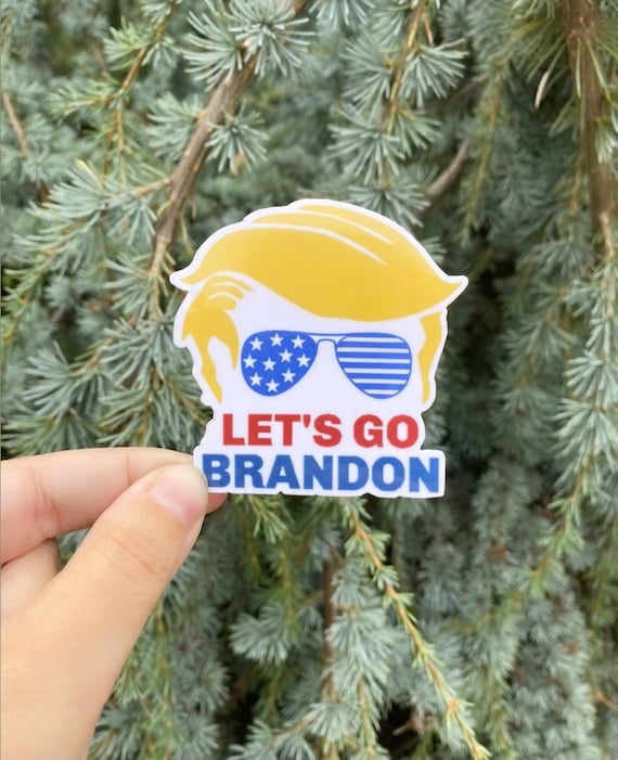 Lets Go Brandon Sticker - Etsy