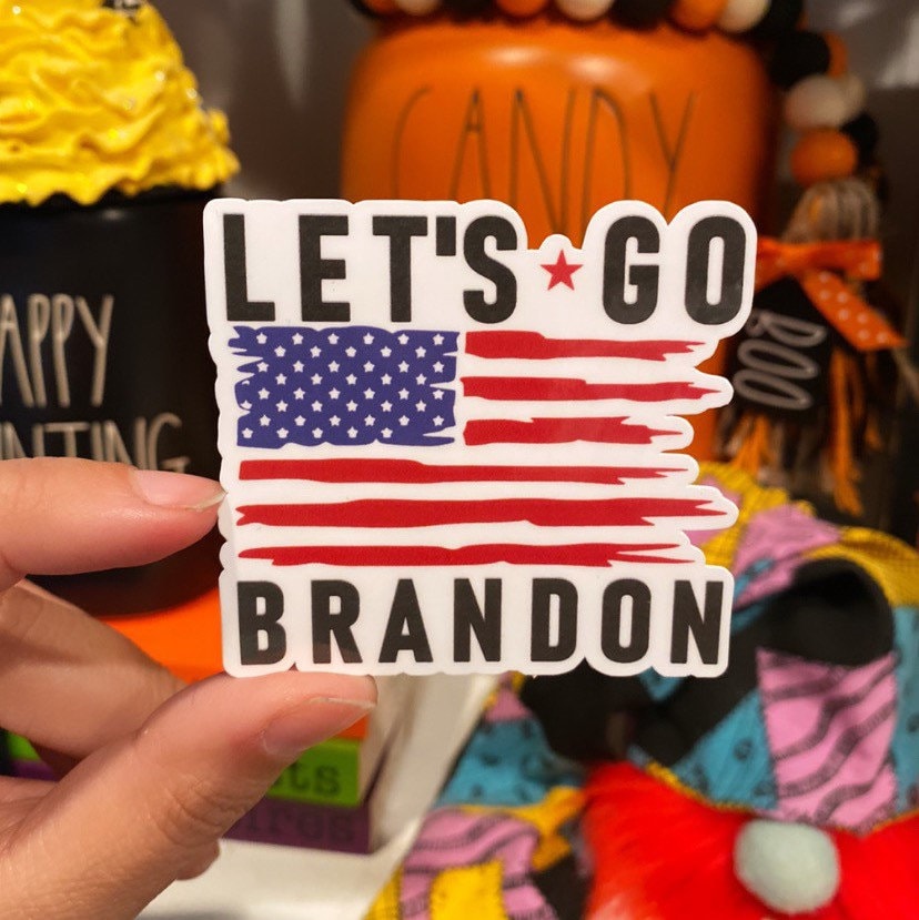 Lets Go Brandon Sticker - Etsy