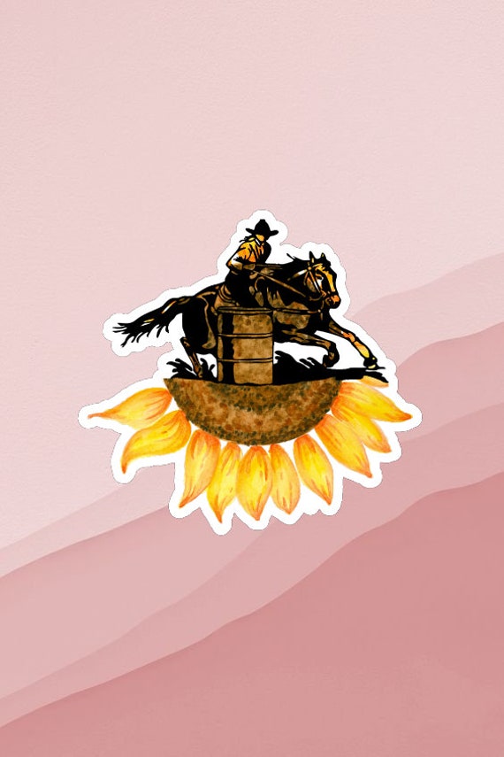 Barrel Racer Sticker/ Rodeo/ Western/ Cow/ Horse / Cowboy - Etsy