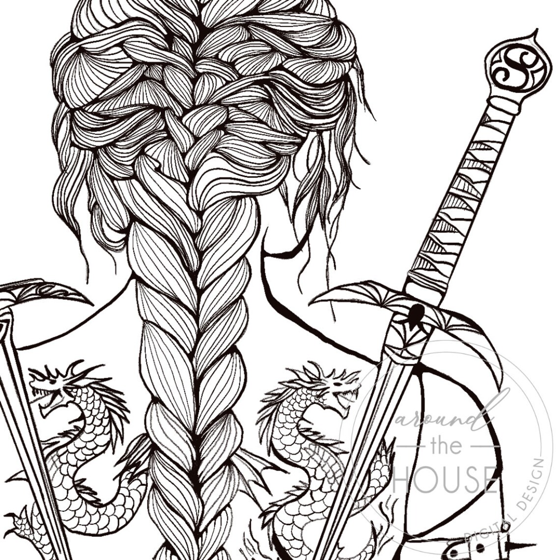 Fourth Wing Inspired Coloring Page 8.5x11 Instant Download - Etsy