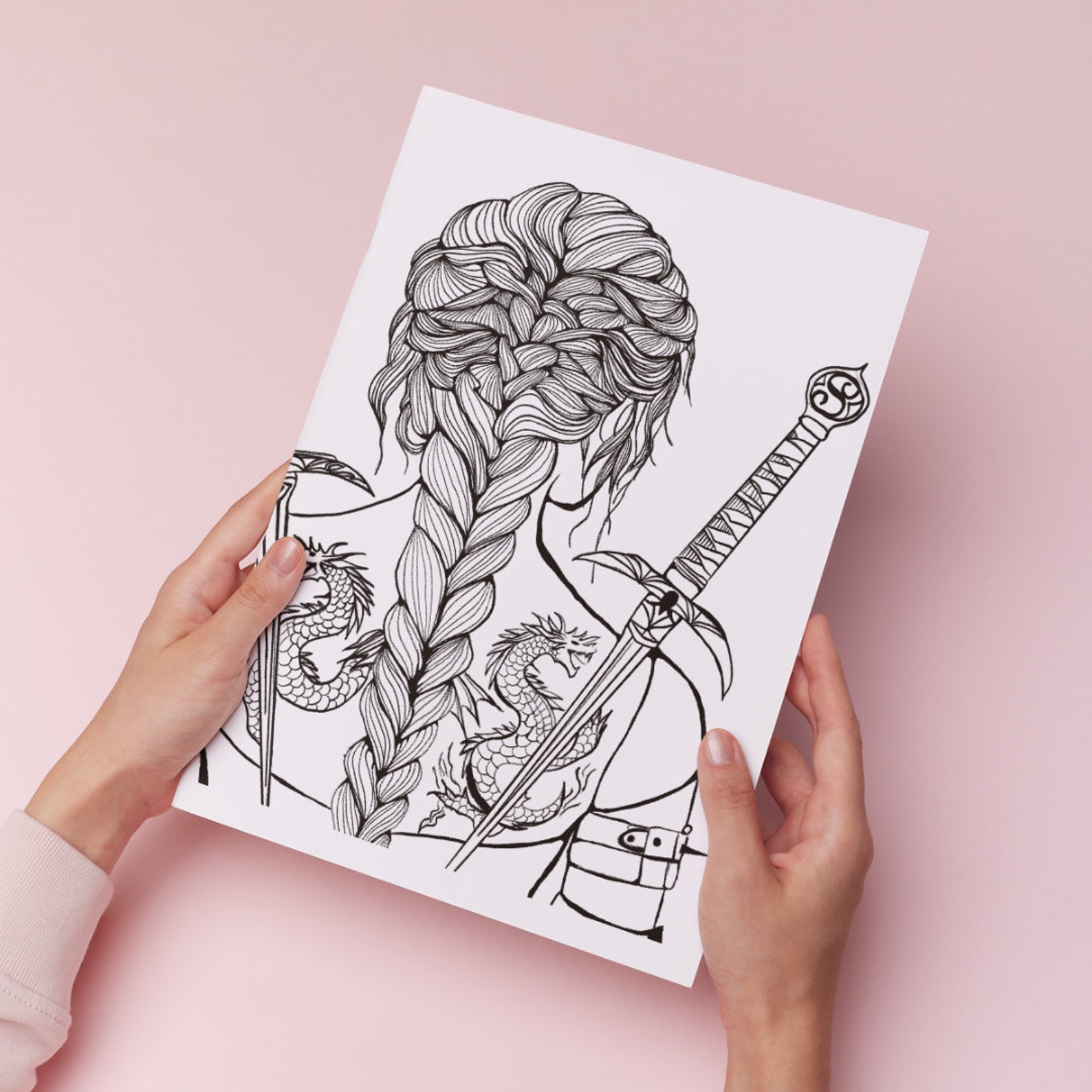 Fourth Wing Inspired Coloring Page 8.5x11 Instant Download - Etsy