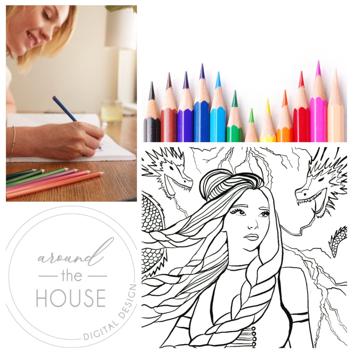 Iron Flame Coloring Page Digital Download 8.5x11 - Etsy