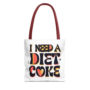 Retro Tote Bag, Funny Diet Coke Bag, Cute Reusable Shopping Bag ...