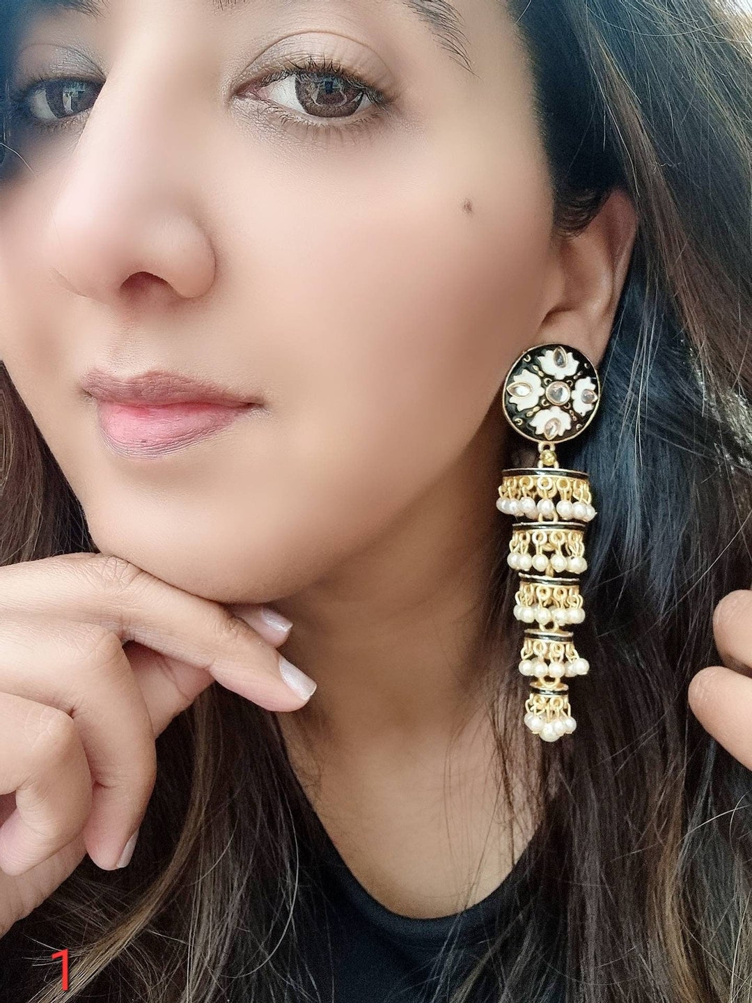 Dilbaro Layered Gold Jhumka Long Jhumka Earring Umbrella - Etsy