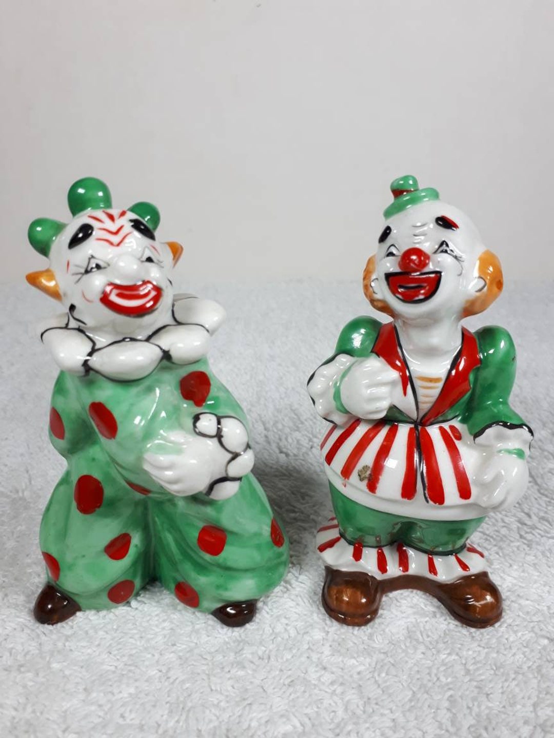 Vintage Yona Original Creepy Clowns Salt and Pepper Shakers - Etsy