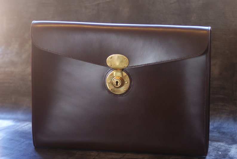 Leather Folio Hand Stitched for Laptops, Documents Files Etc Hand Made ...