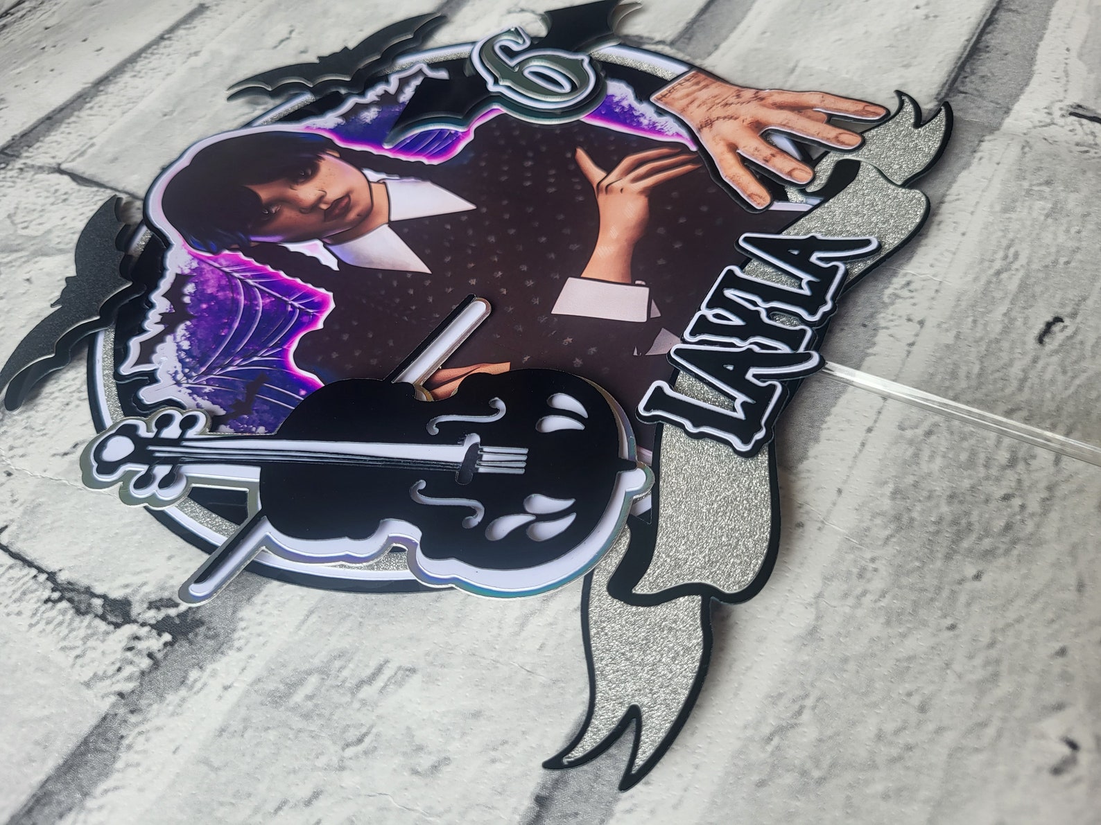 Wednesday Cake Topper , Wednesday Addams Cake Topper , Wednesday Adams ...