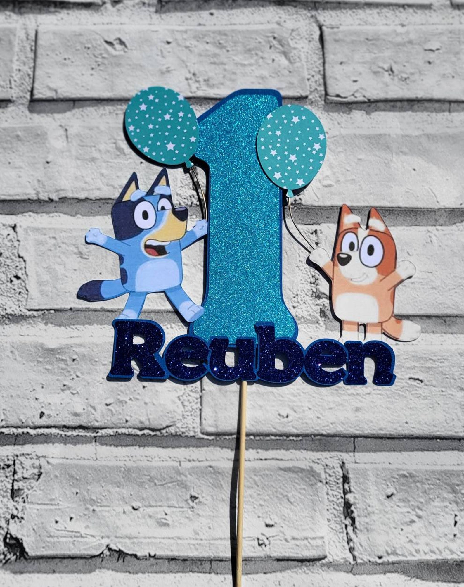 Bluey Cake Topper Bluey Cake Bluey Party Accessories | Etsy