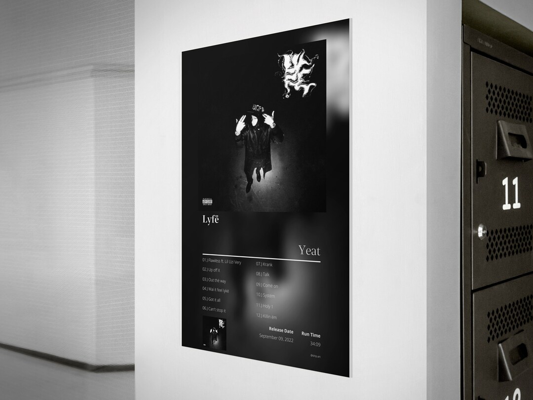 Lyfë Premium Canva Album Poster | Custom Album Cover - Etsy