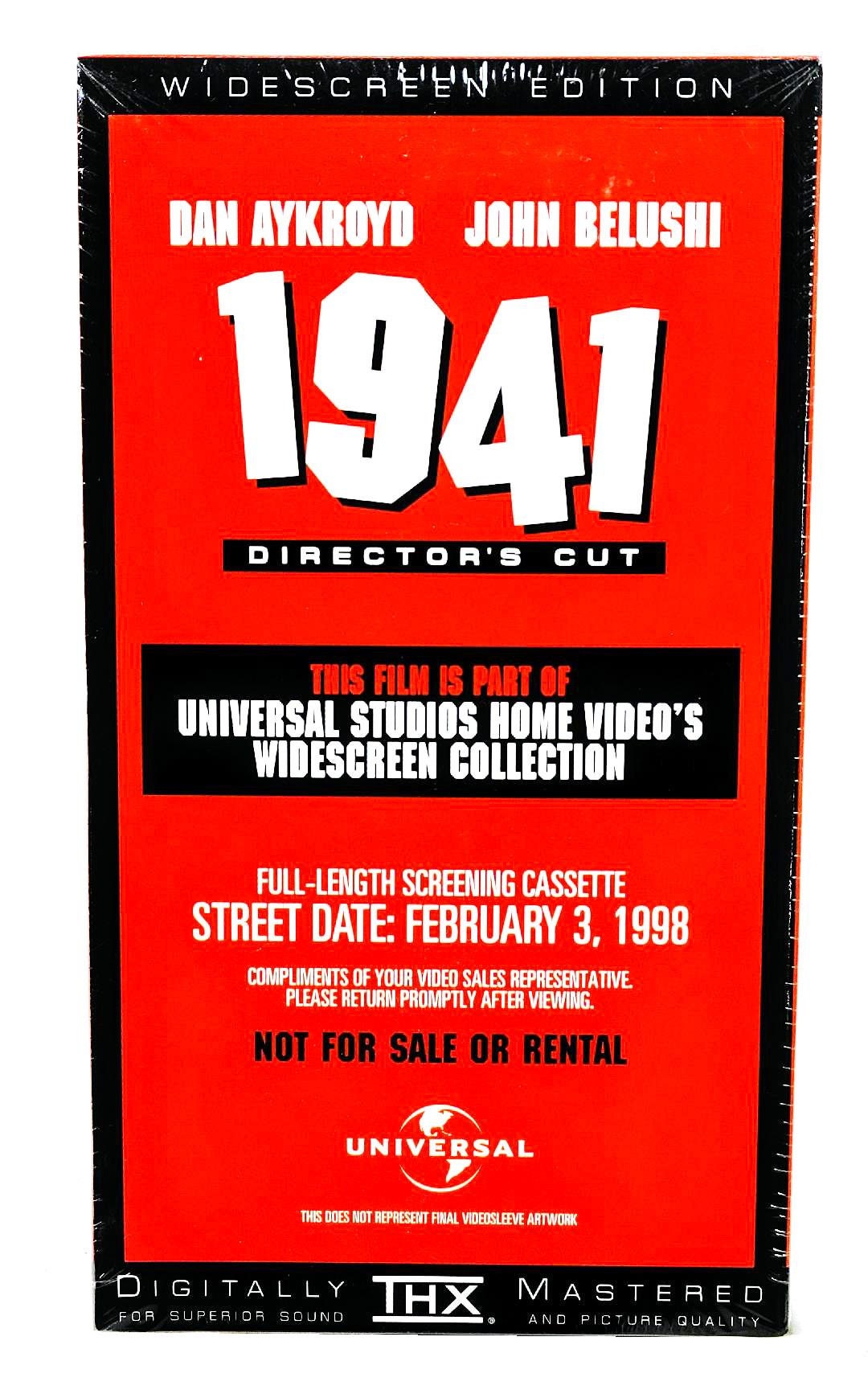 1941 Directors Cut VHS Rare Screener Copy. Factory Sealed 1998 - Etsy