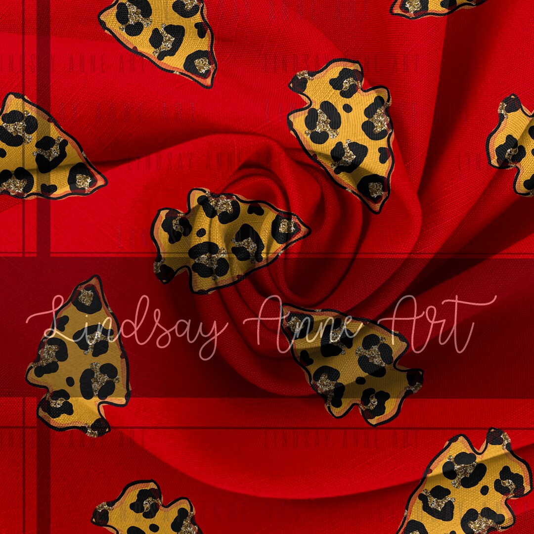 KC Chiefs Football Arrowhead Seamless Pattern Seamless - Etsy