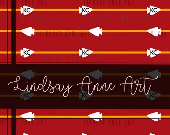 Kc Chiefs Seamless - Etsy