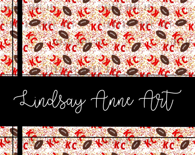 KC Chiefs Celebrate Seamless Pattern - Seamless Chiefs Jpeg - Football ...