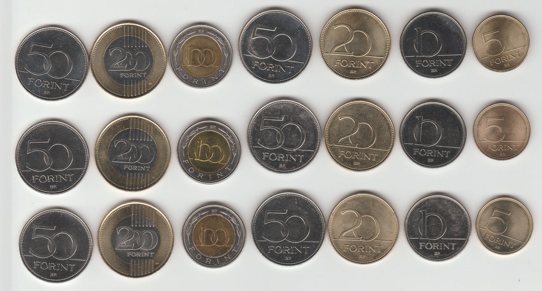 HUNGRÍA FORINS 2017 2018 2019 Florín húngaro Monedas húngaro 2017 2019/ ...