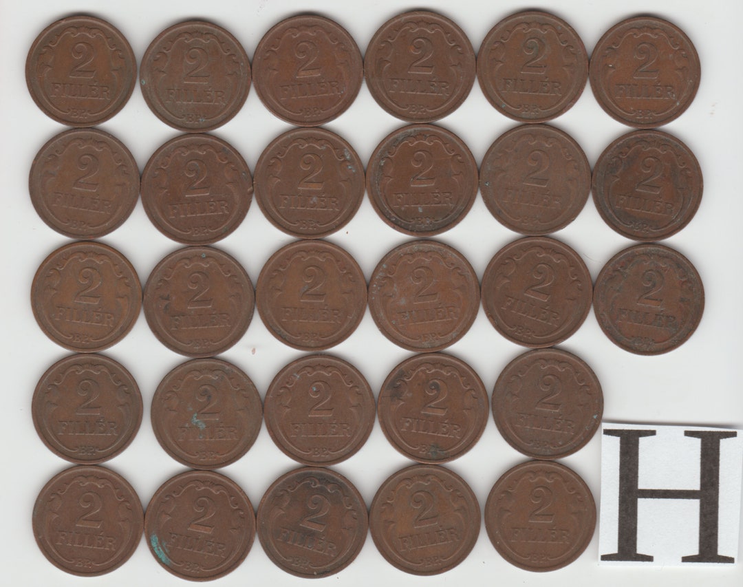 Hungary 2 Filler Coin 1926 ---->1942 1PC - Etsy