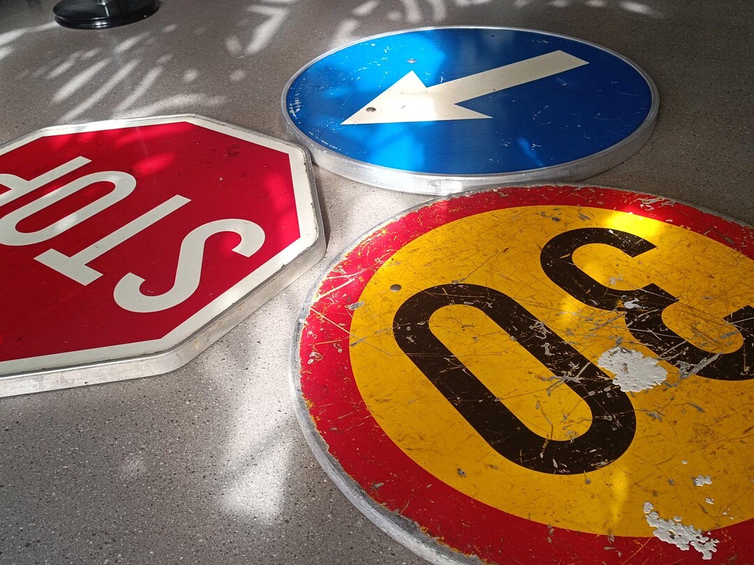 Funky Vintage Ex-yugolavian Trafic Signs - Etsy