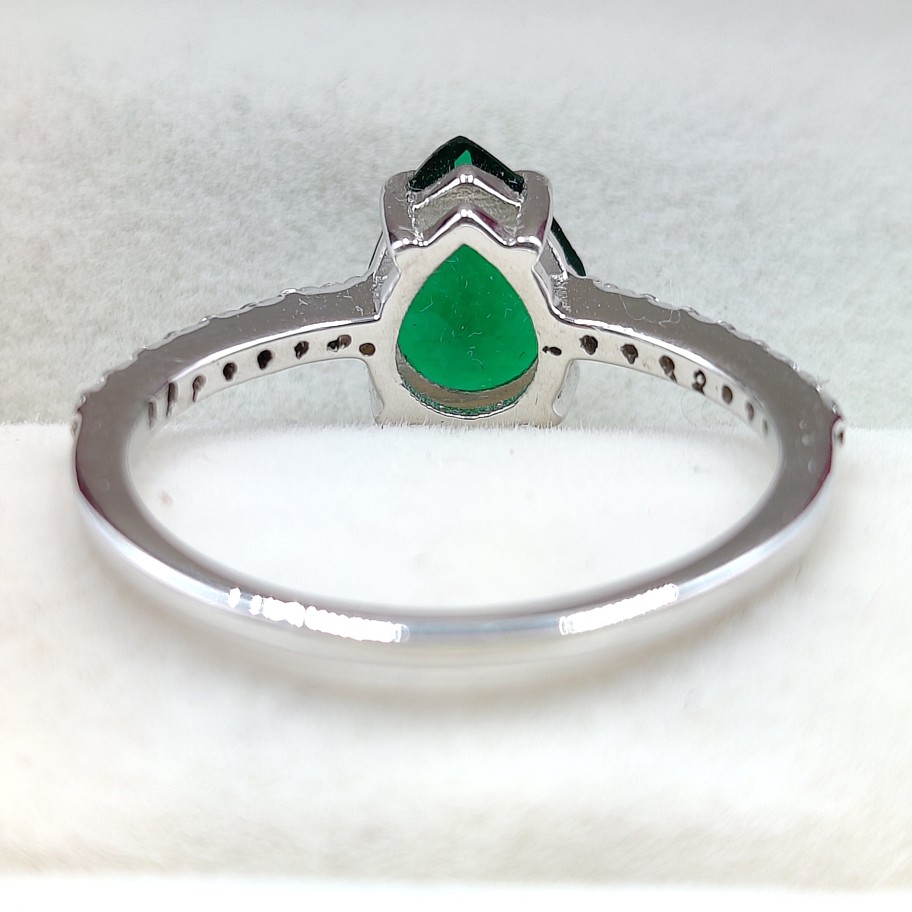 Emerald Ring 14K Gold Emerald Ring Tear Drop Emerald Ring - Etsy