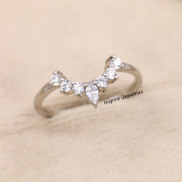 Chevron Wedding Band - Etsy