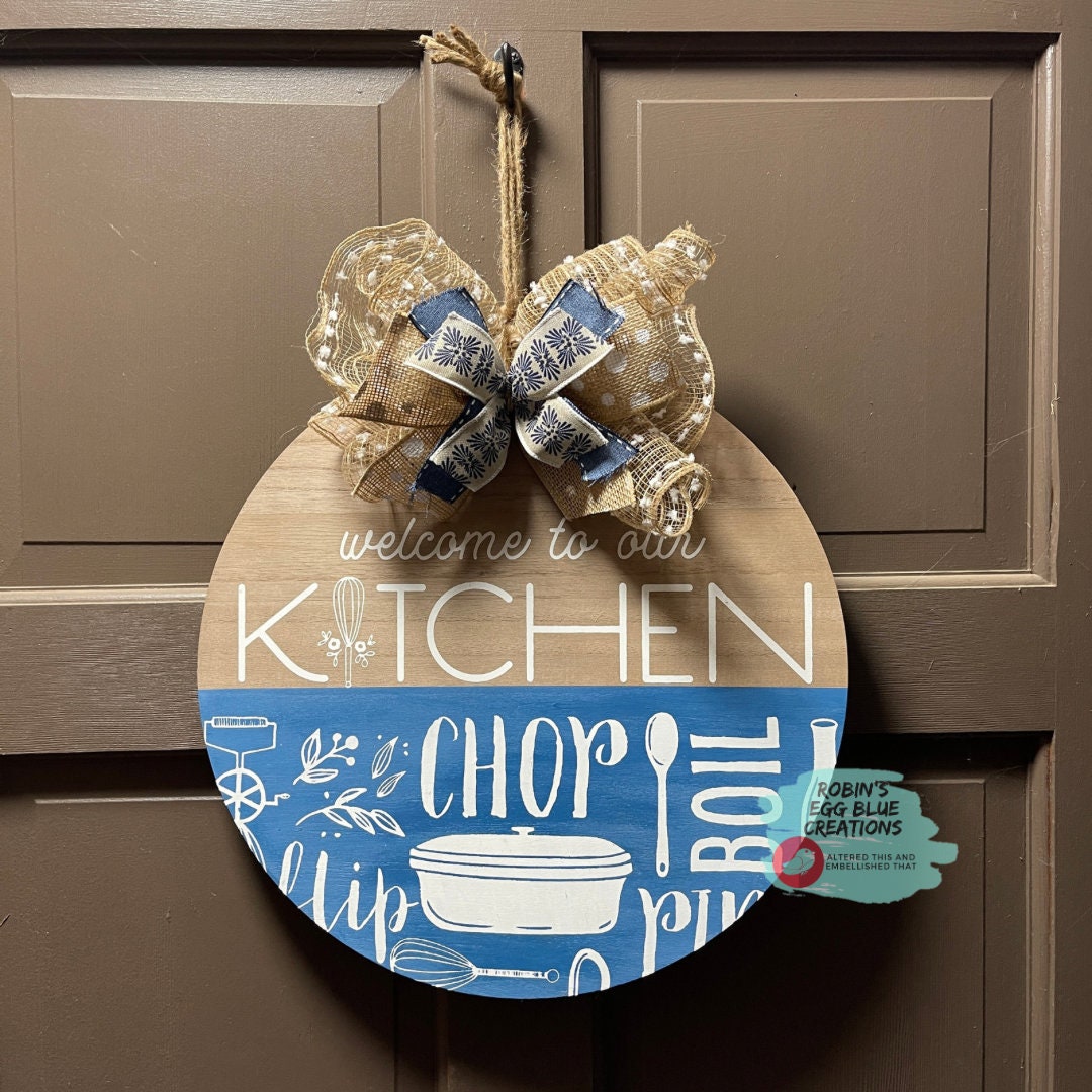 16" Farmhouse Door Round / Kitchen Door Round / Color Block Wall ...