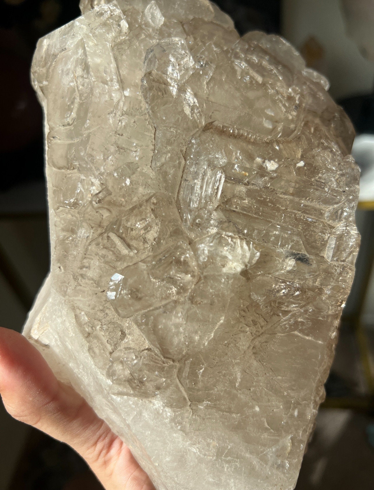 XL Elestial Smoky Crocodile Quartz ~ Crystal Natural Smoky Alligator ...