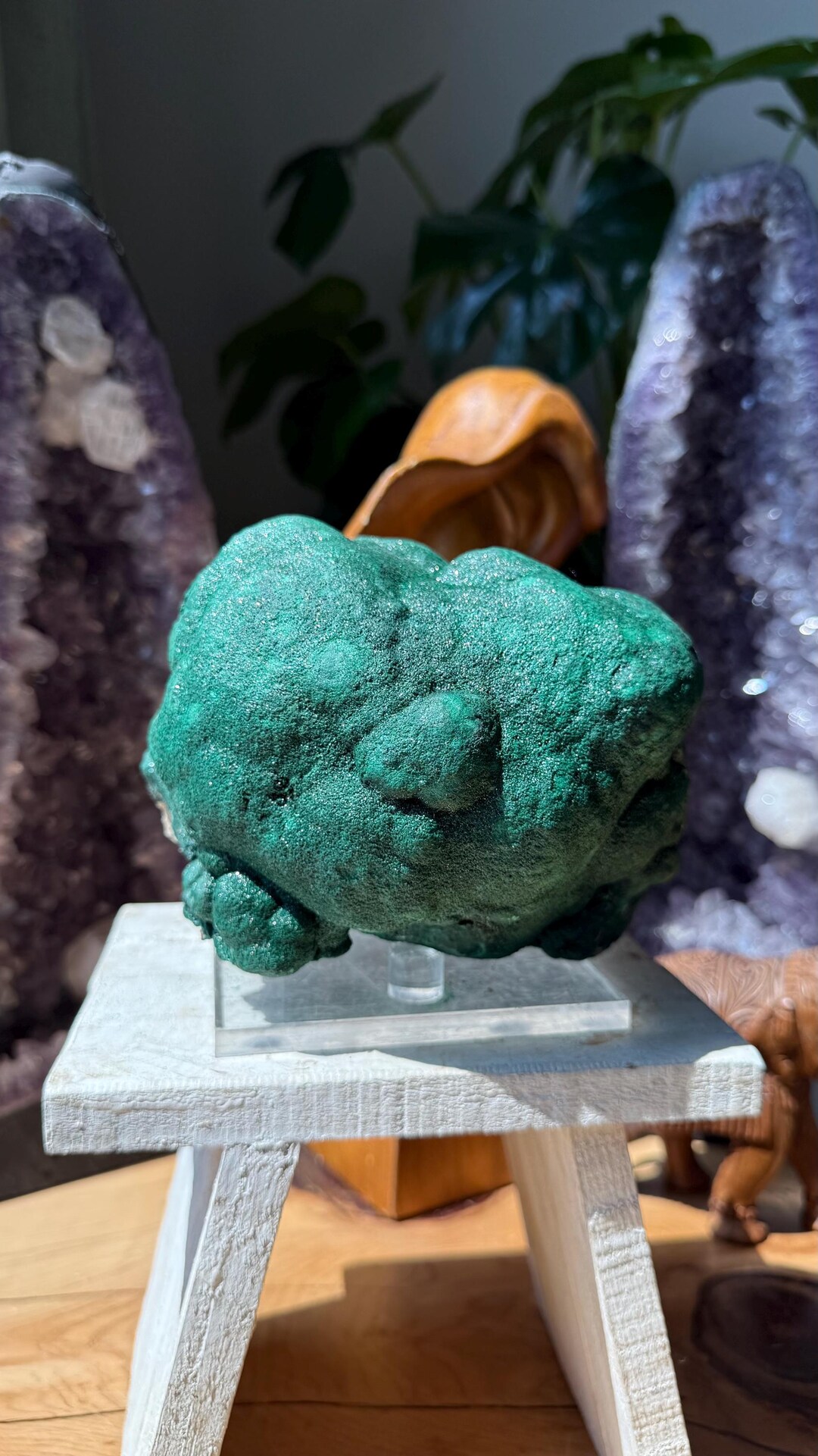 XL Stunning Glittery Shimmering Botryoidal Malachite “brain” Specimen ...