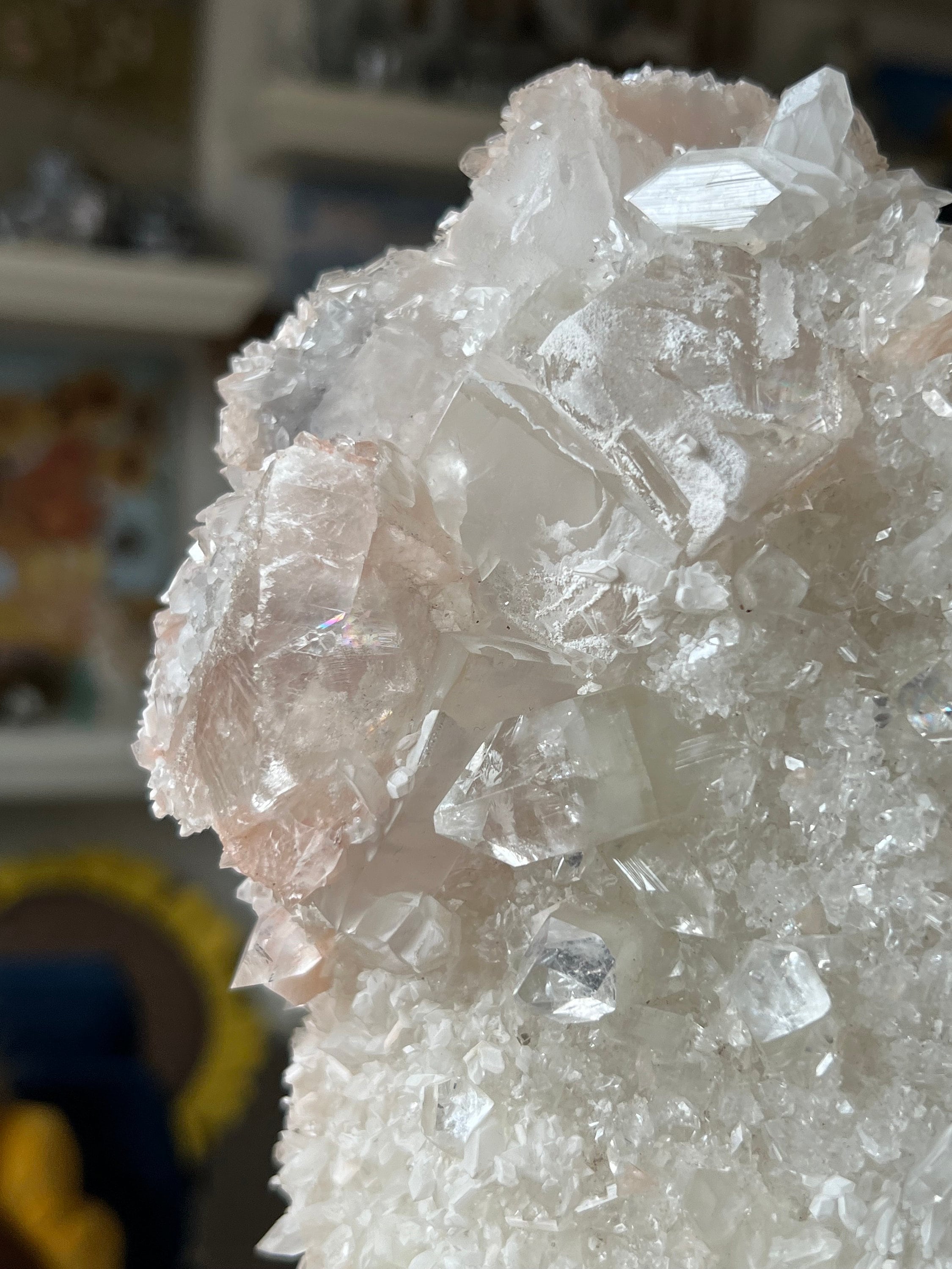 Super Grade XL Double Sided Dazzling Apophyllite Crust With Pink ...