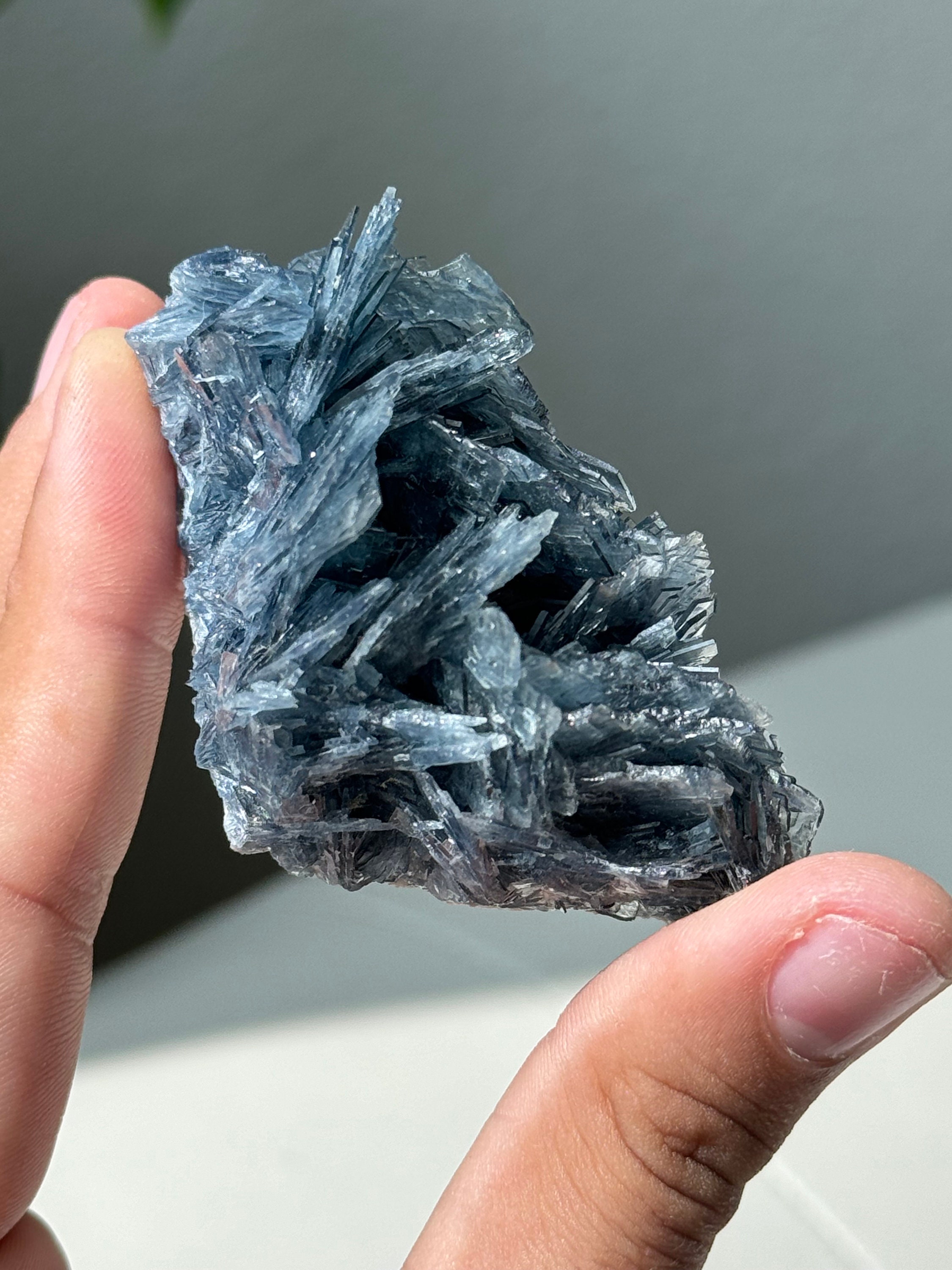 Stunning Aesthetic Deep Blue Gemmy Barite Flower Crystallized Bladed ...