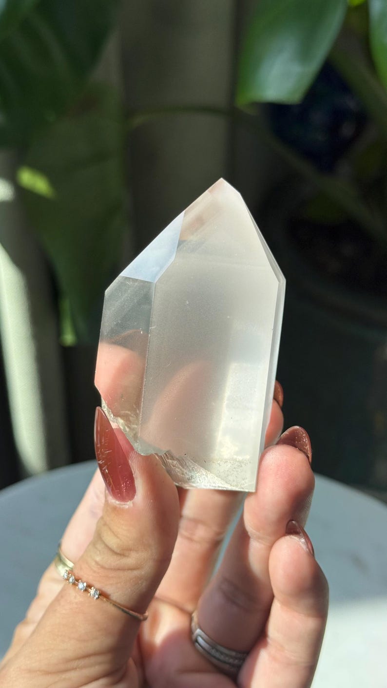 High Grade “3D” Crisp Water Clear Phantom Lemurian Quartz | 174g ...