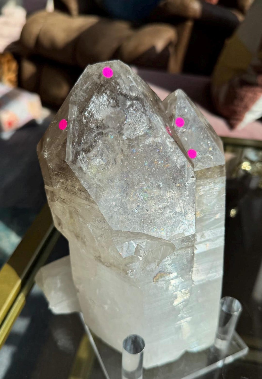 3.9kg Elestial Phantom Enhdryo Quartz, Big Waterways, Lightning Strike ...