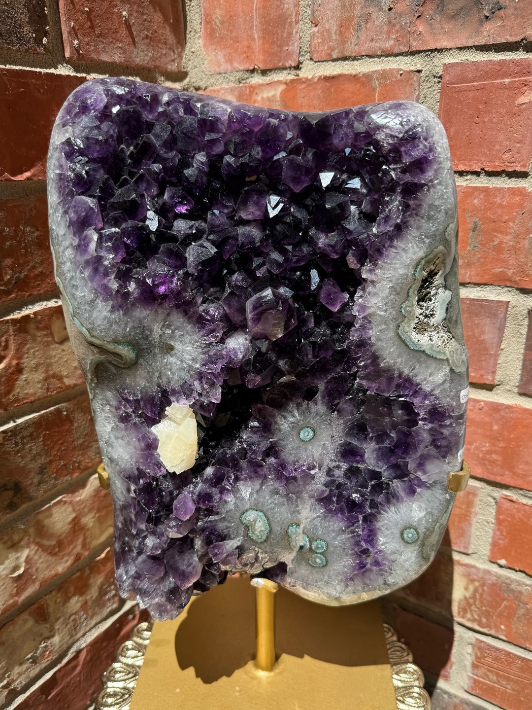 Huge XXL 25.7lbs (11.6kg) Juicy Deep Purple Amethyst Quartz Geode W ...