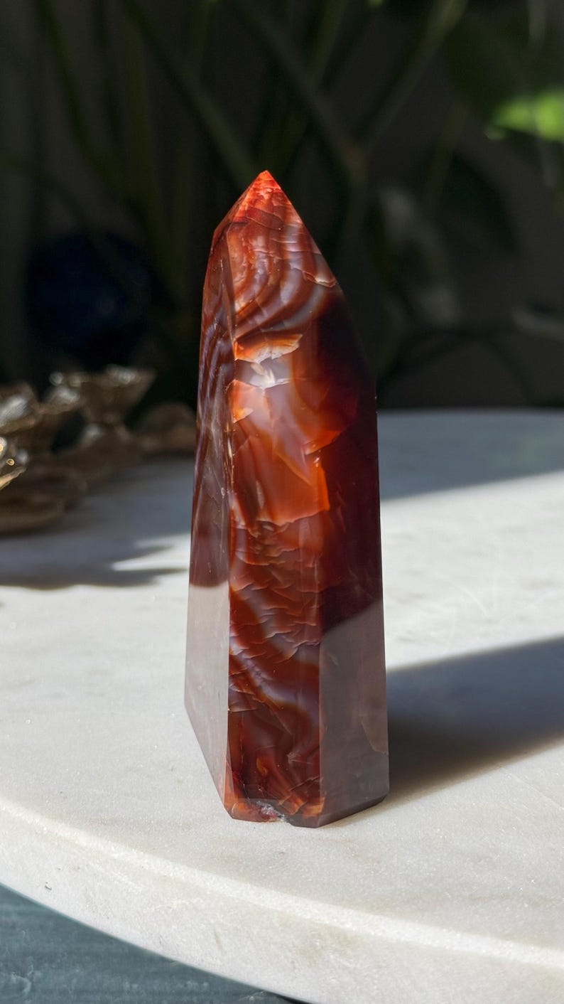 Gorgeous AAA Carnelian Tower | Brazil - Etsy