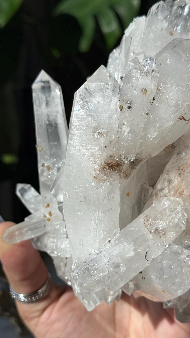 High Grade “blue Smoke” Colombian Lemurian Quartz Floater Cluster ...