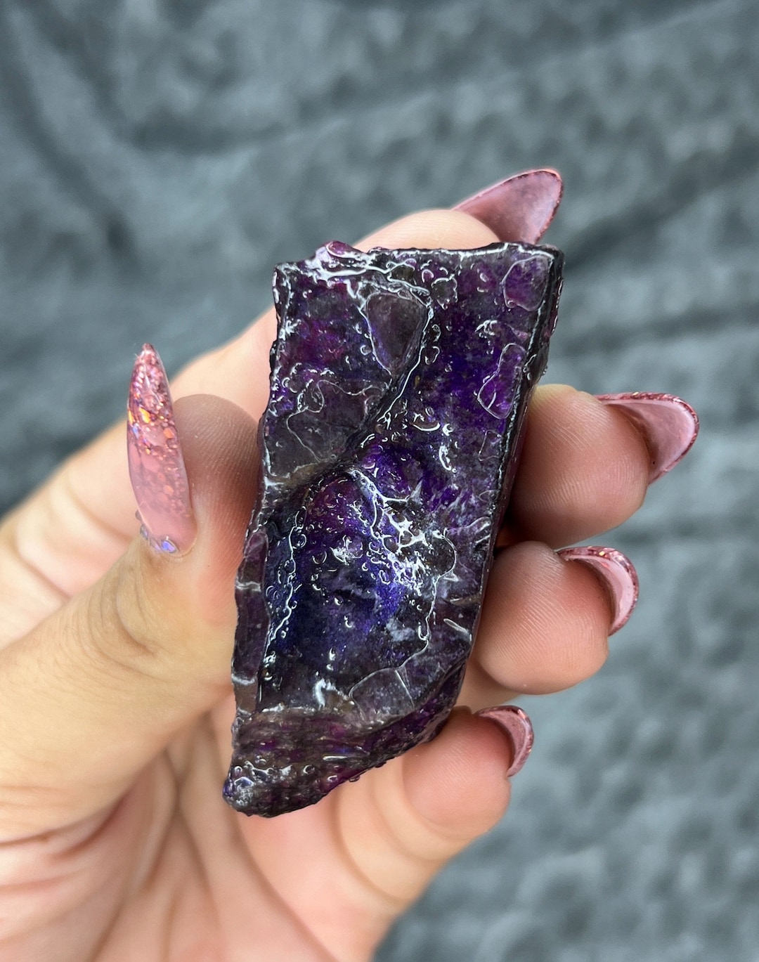 RARE Grade A+ Raw Glittery Gel Sugilite 70g From South Africa ~ Purple ...