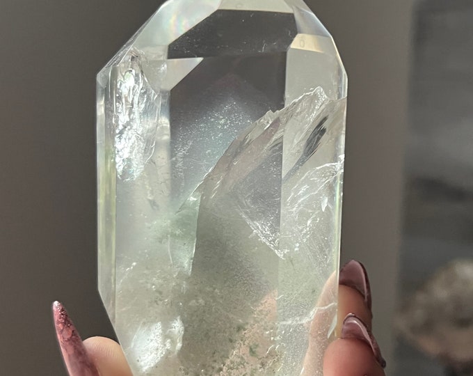 High Grade Green Chlorite Phantom Quartz Tower Point - Etsy