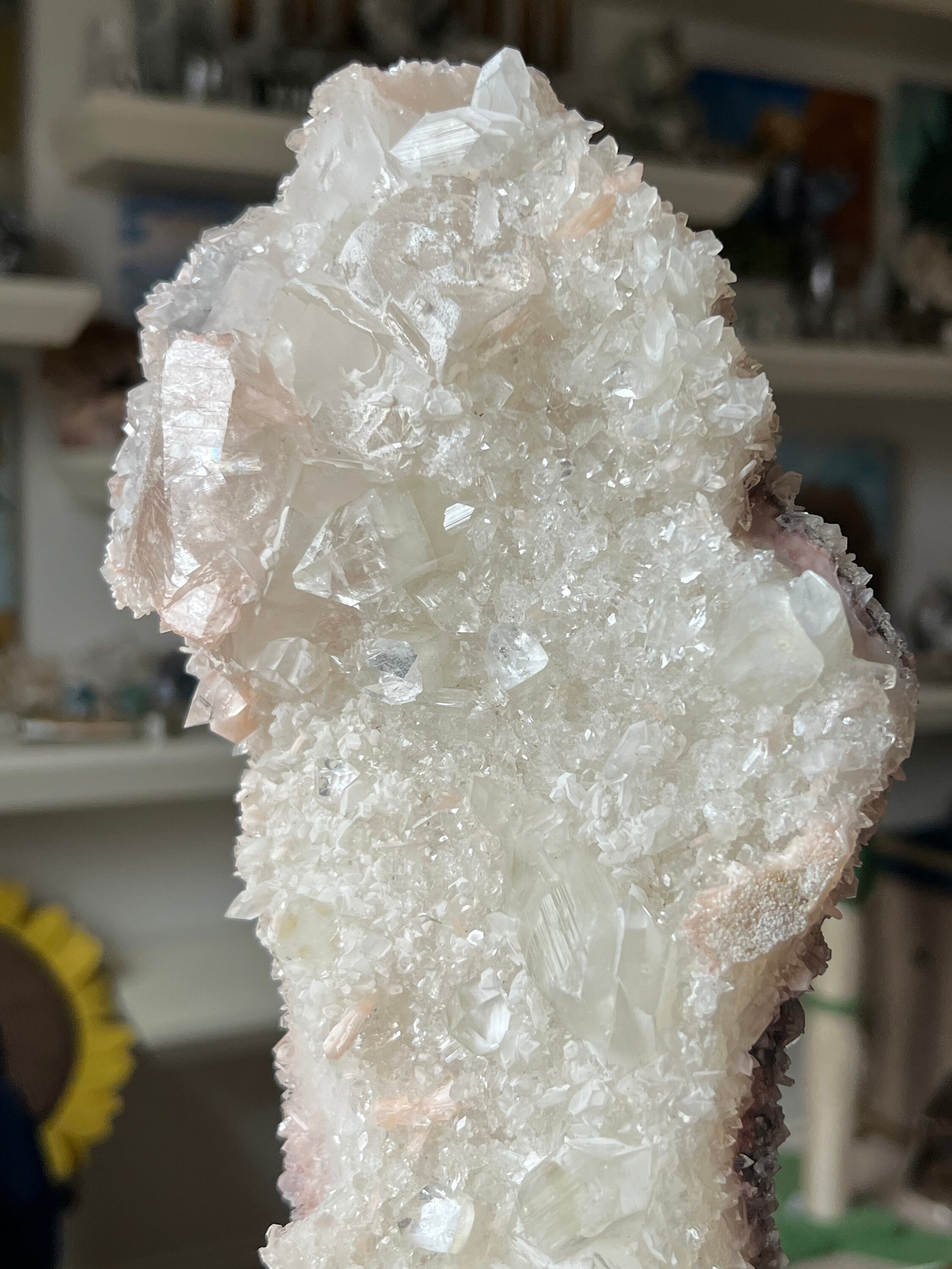 Super Grade XL Double Sided Dazzling Apophyllite Crust With Pink ...