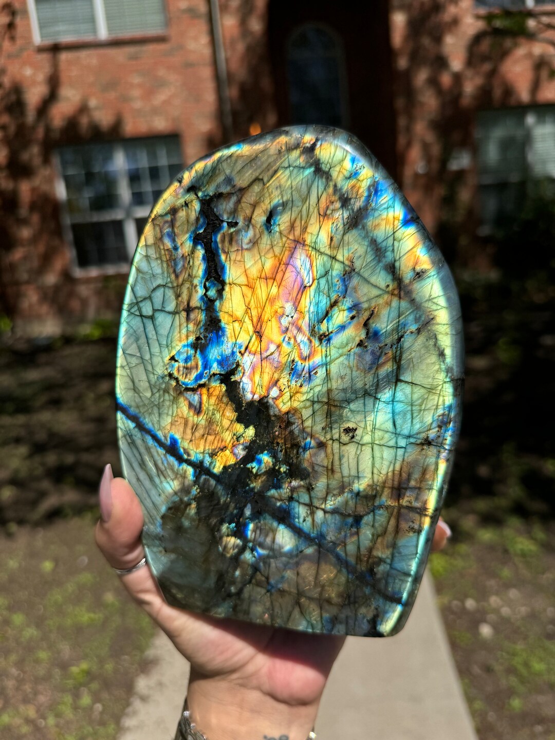 Gorgeous XL 6.2lbs Rainbow Full Face Flash Spectrolite Labradorite ...