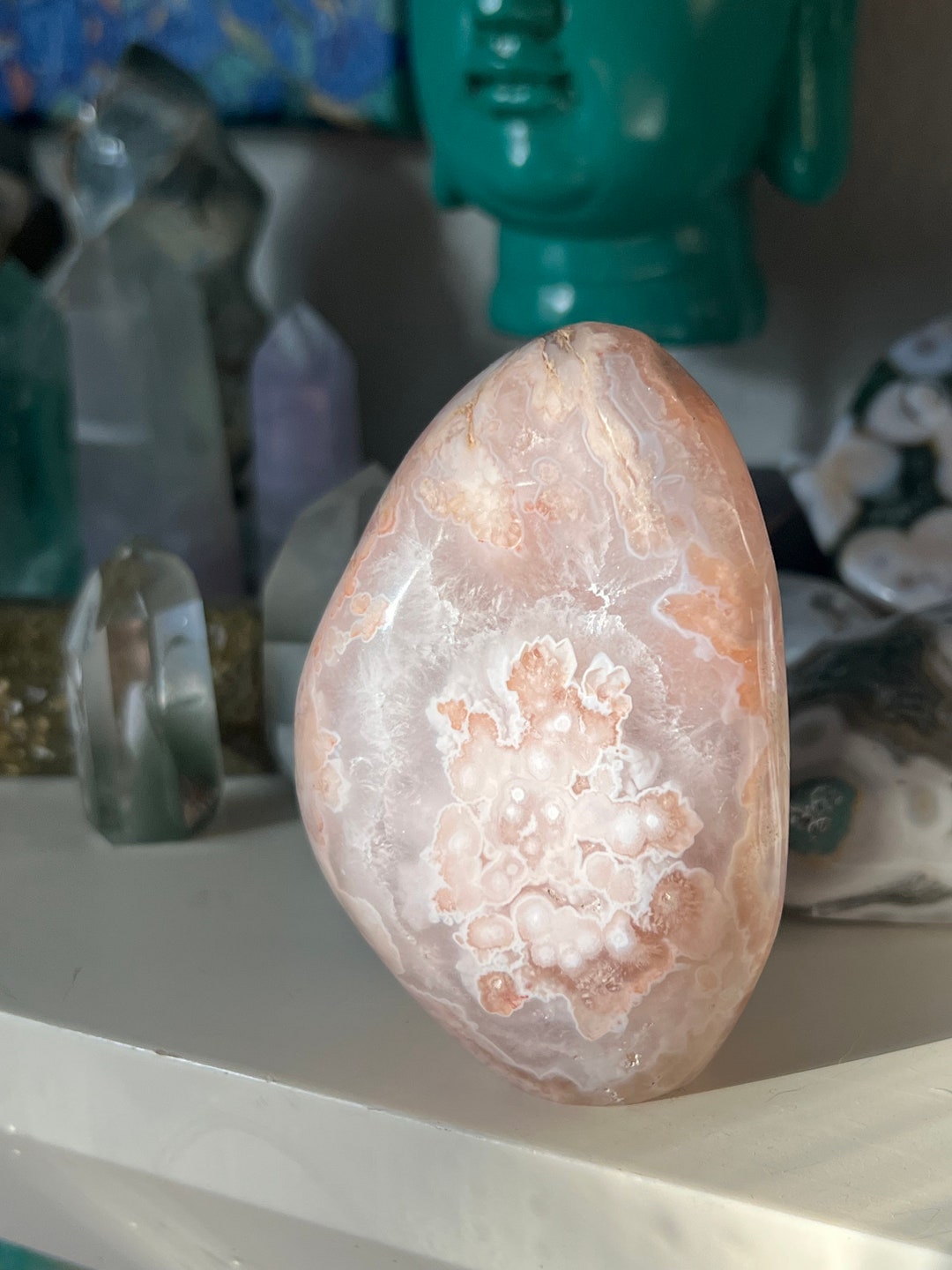 Gorgeous Carnelian Flower Agate Quartzy Free Form ~ Stunning Flower ...