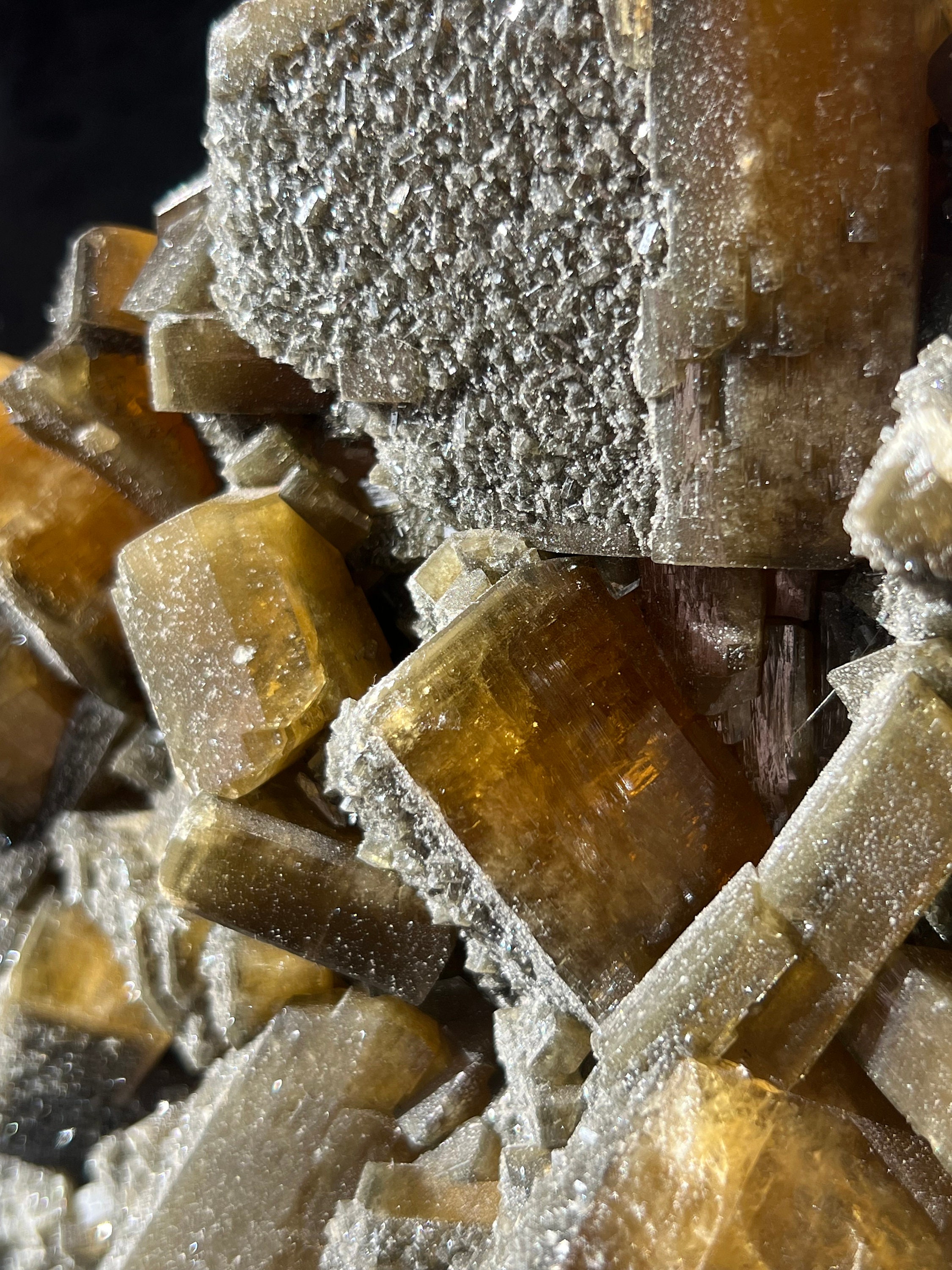 Stunning XXL 22lb 9.98kg Tabular Druzy Golden Natural Baritebaryte Collectors Specimen Druzy ...