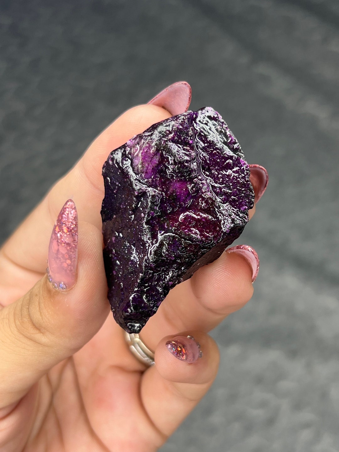 RARE Grade A+ Raw Glittery Gel Sugilite 42g From South Africa ~ Purple ...