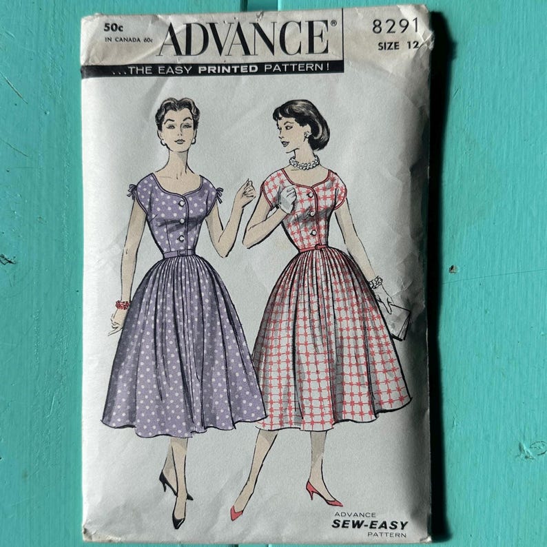 3 Vintage Women’s Advance Sewing Patterns Size 12 & 13 (E) - Etsy