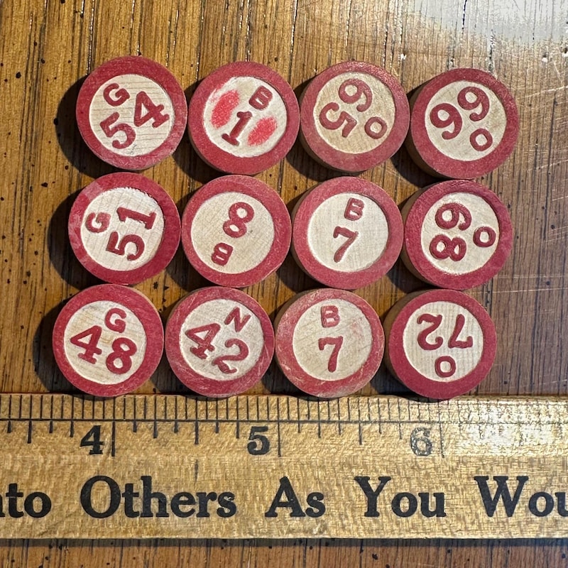 Wooden Bingo Numbers - Etsy