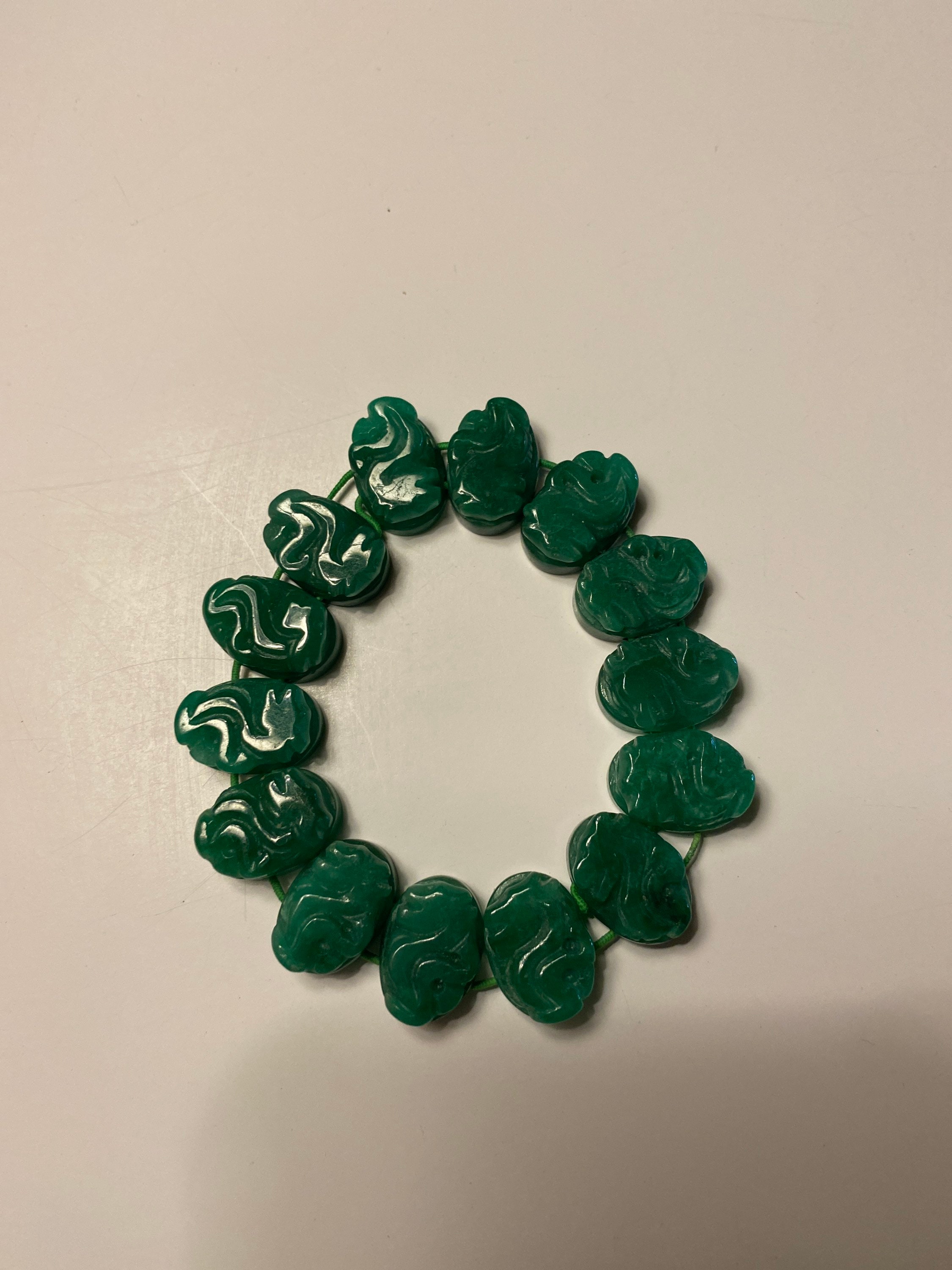 Vintage Jade Carved Dragon Bracelet - Etsy
