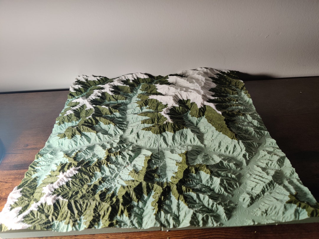 Large Custom 3D Printed Map - Etsy Canada