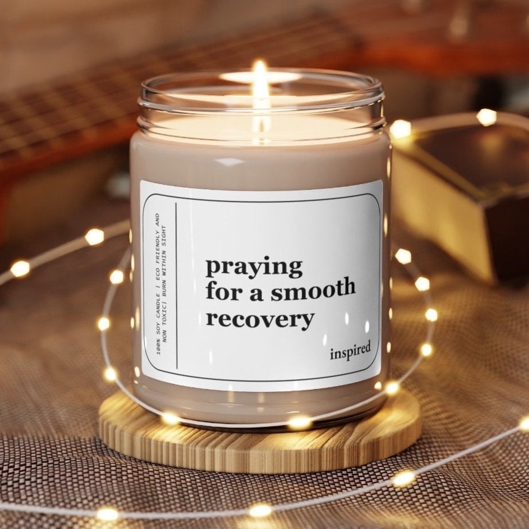 Surgery Recovery Care Package Candle Praying for Smooth Recovery Gift ...