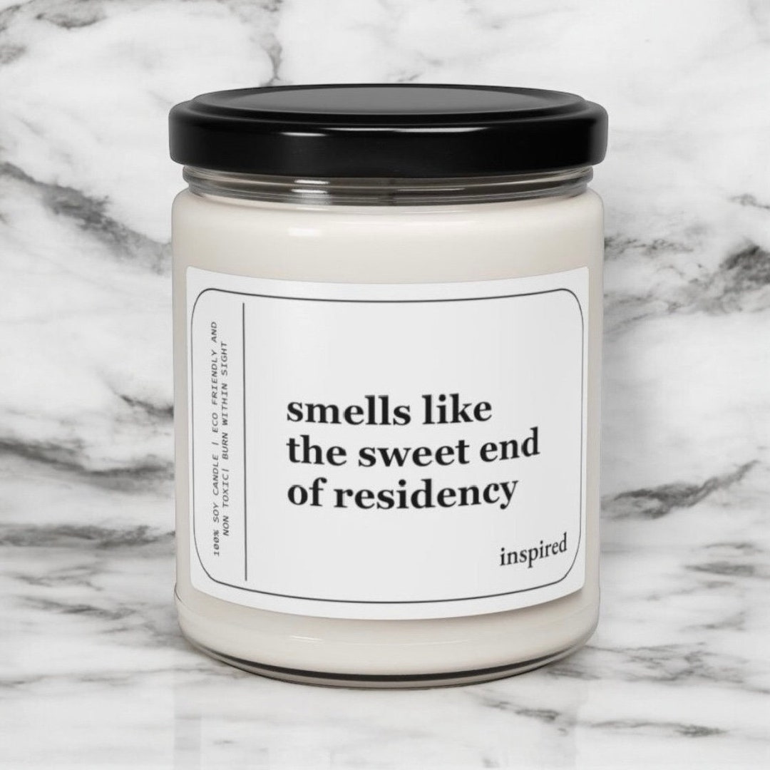 Residency Graduation Gift for Her Candle Men Residency Gift for Doctor ...