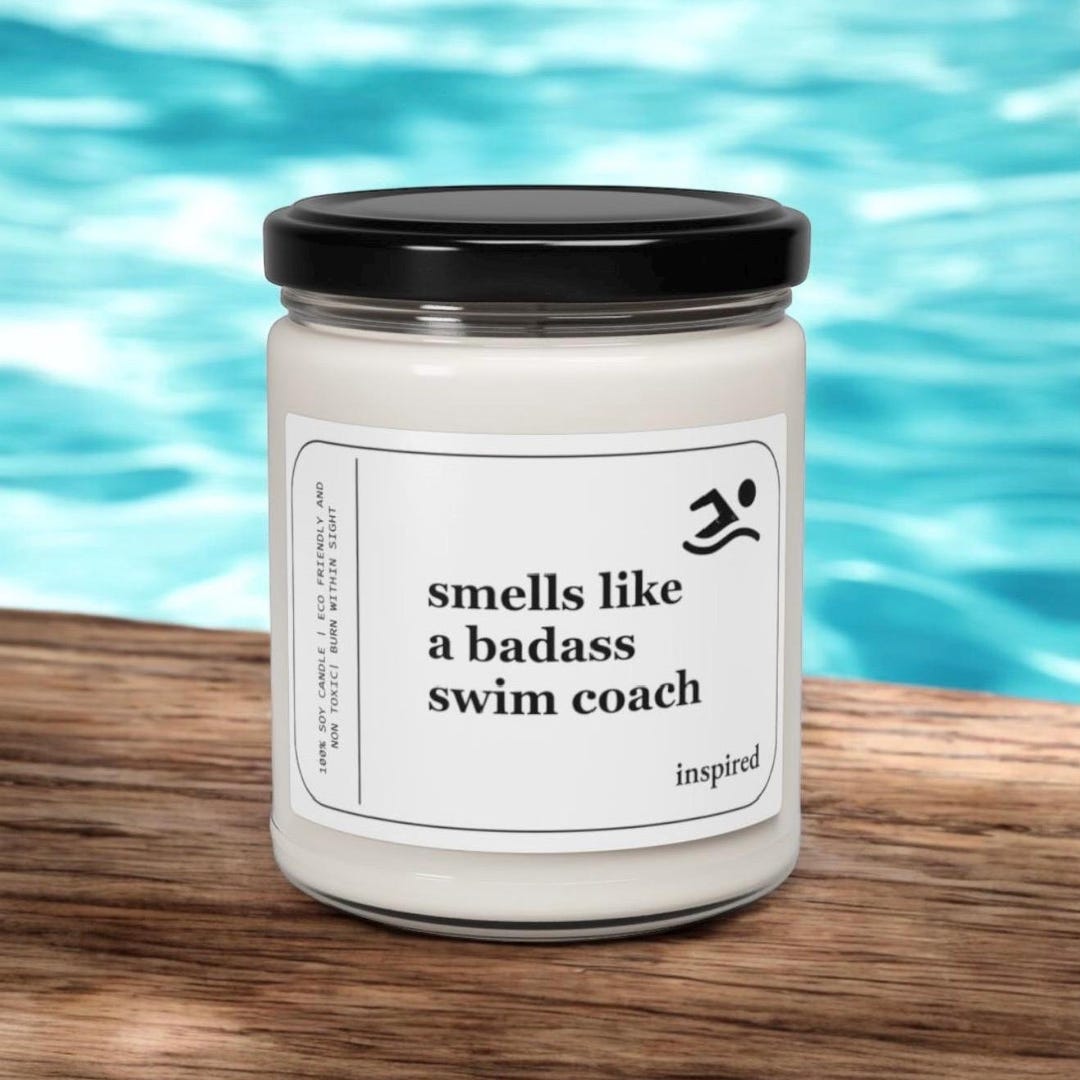 Swim Coach Candle Gift for Swim Coach Swim Coach Gift for Men Swim ...