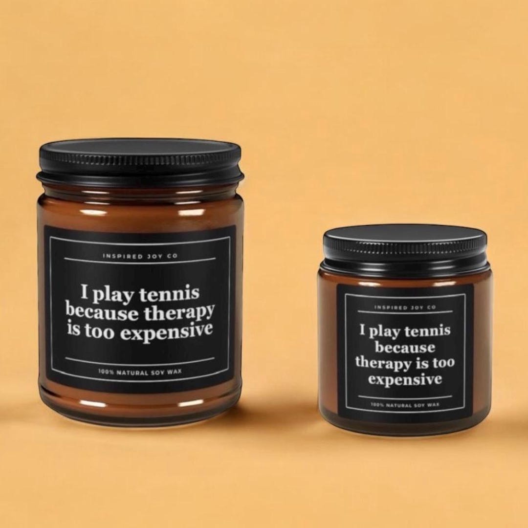 Tennis Bathroom Decor Tennis Captain Gifts for Husband Candle Women ...